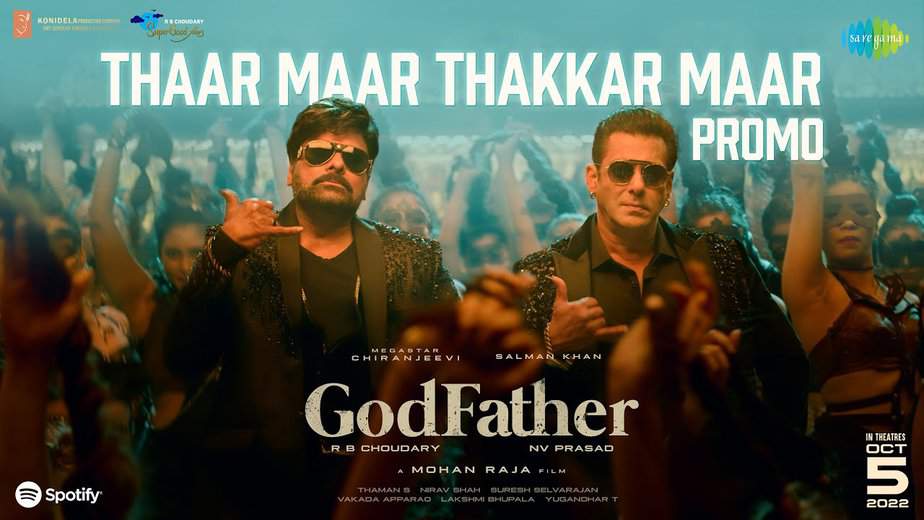 The song "Thar Maar Thakkar Maar," in which Chiranjeevi and Salman Khan ...
