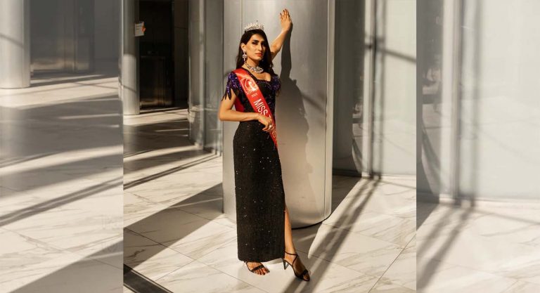 Alina Khan, from Joyland, was named Miss Trans Pakistan 2023 on a ...